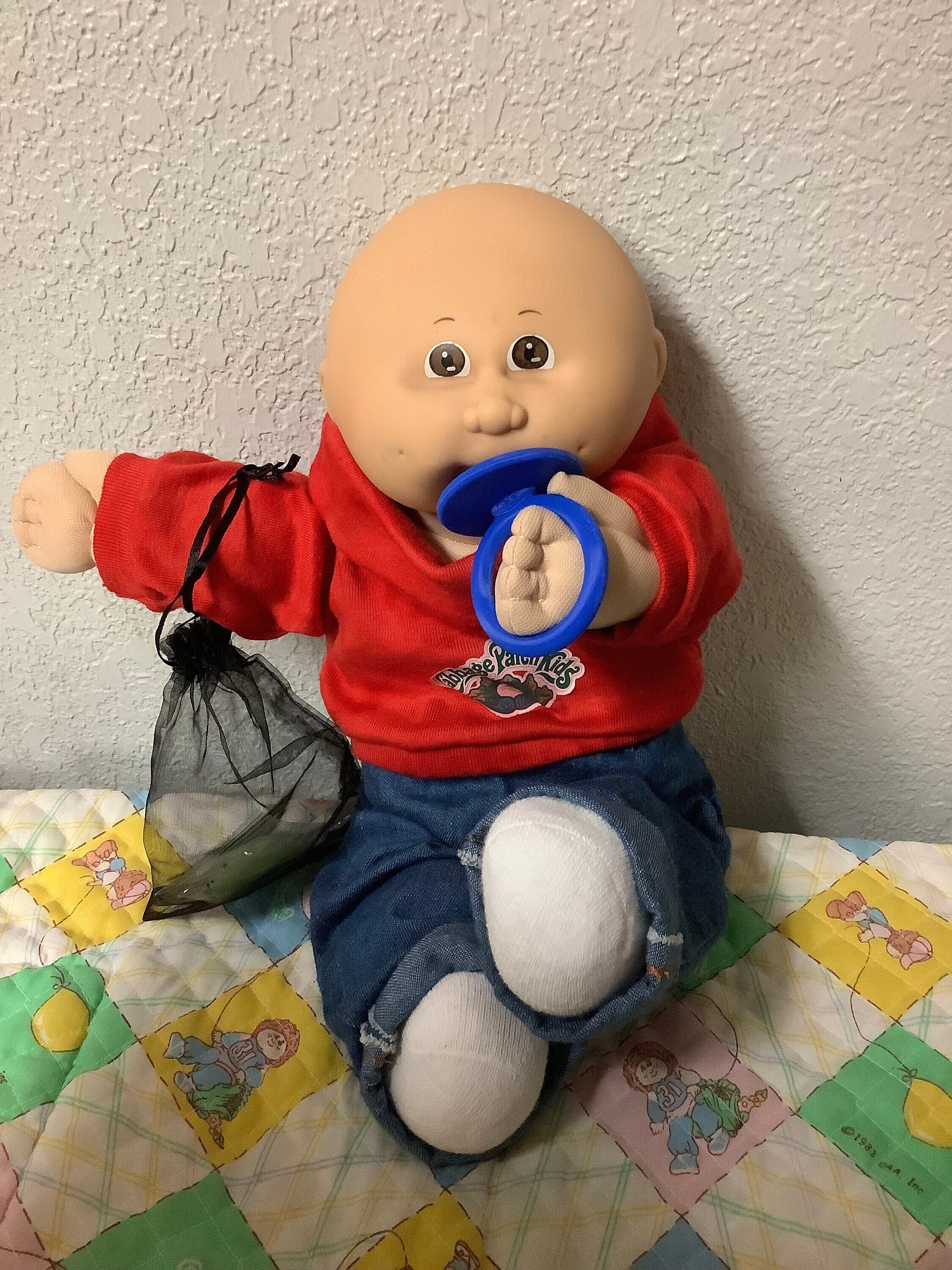 Vintage Cabbage Patch Kid Bald Preemie Boy With Pacifier HM4 - Etsy