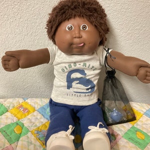 RARE Vintage Cabbage Patch Kid Boy African American Head Mold 11 Tongue ...