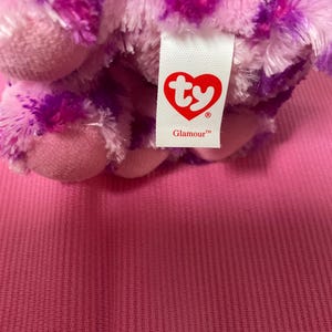 Ty Beanie Boo Glamour the Leopard Plastic Pellets 2013 Swing Tag Tush ...