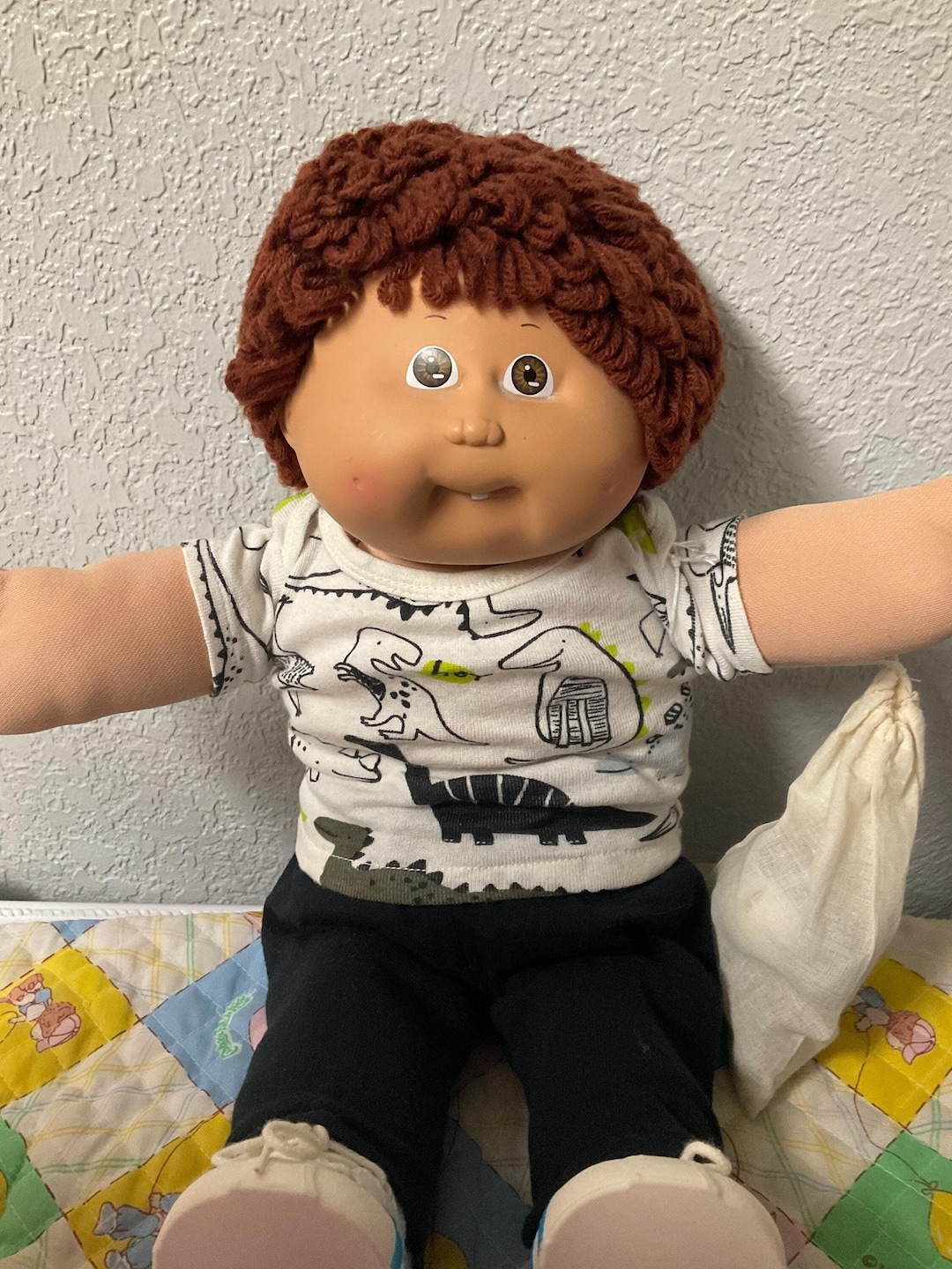 Vintage Cabbage Patch Kid Boy Doll Auburn Hair Brown Eyes Head Mold #5 ...