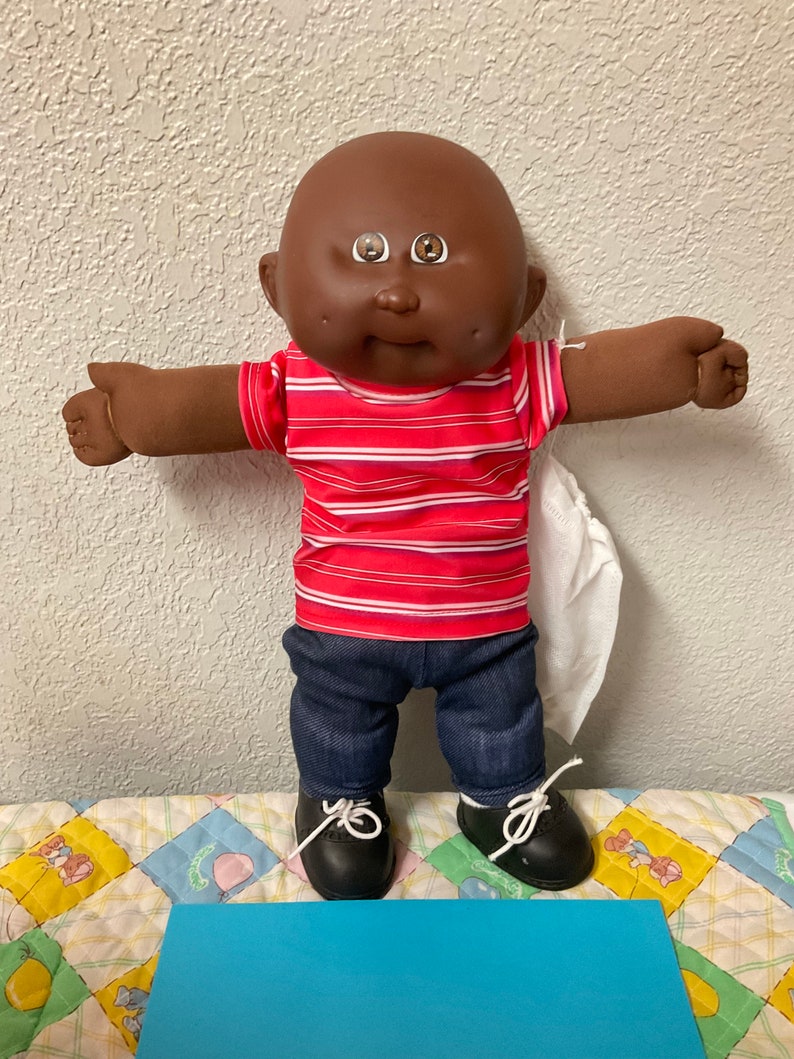RARE Vintage Cabbage Patch Kid African American Bald Toddler Boy Head ...