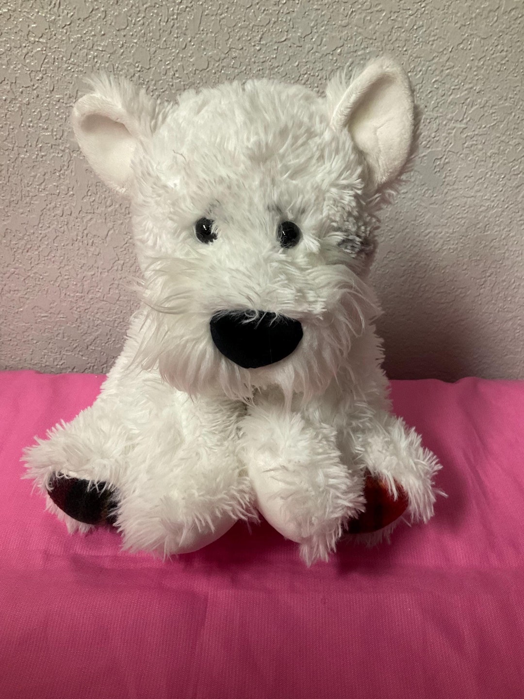 Gentle Treasures Plush White Dog Stuffed Animal for Collectors Gifts ...
