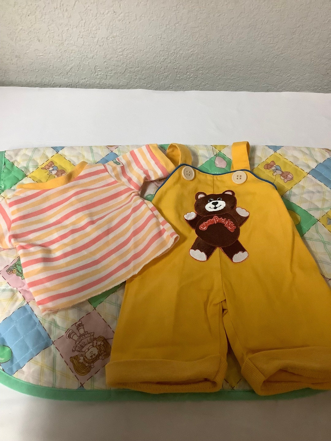 RARE Vintage Cabbage Patch Kid Teddy Bear Overalls in Harder to Find ...