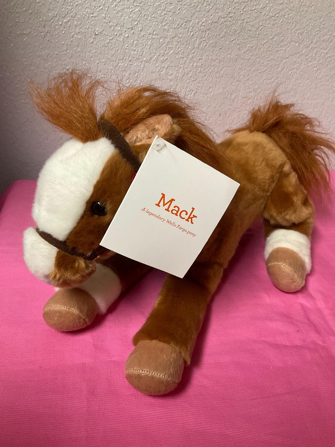 Wells Fargo Legendary Plush Pony “mack” Brown Pony Horse Stuffed ...