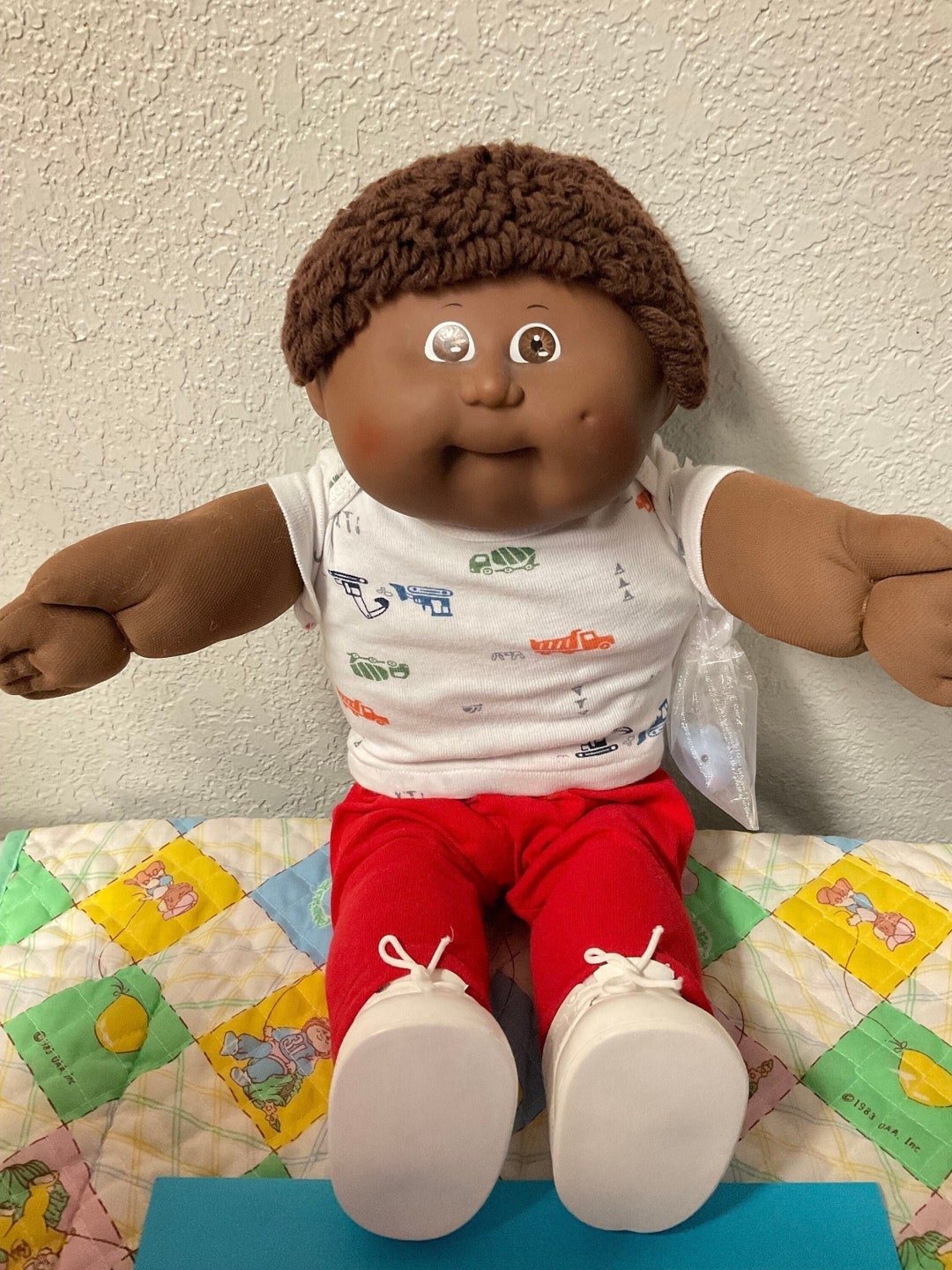 RARE Vintage Cabbage Patch Kid Boy African American Head Mold #8 Brown ...
