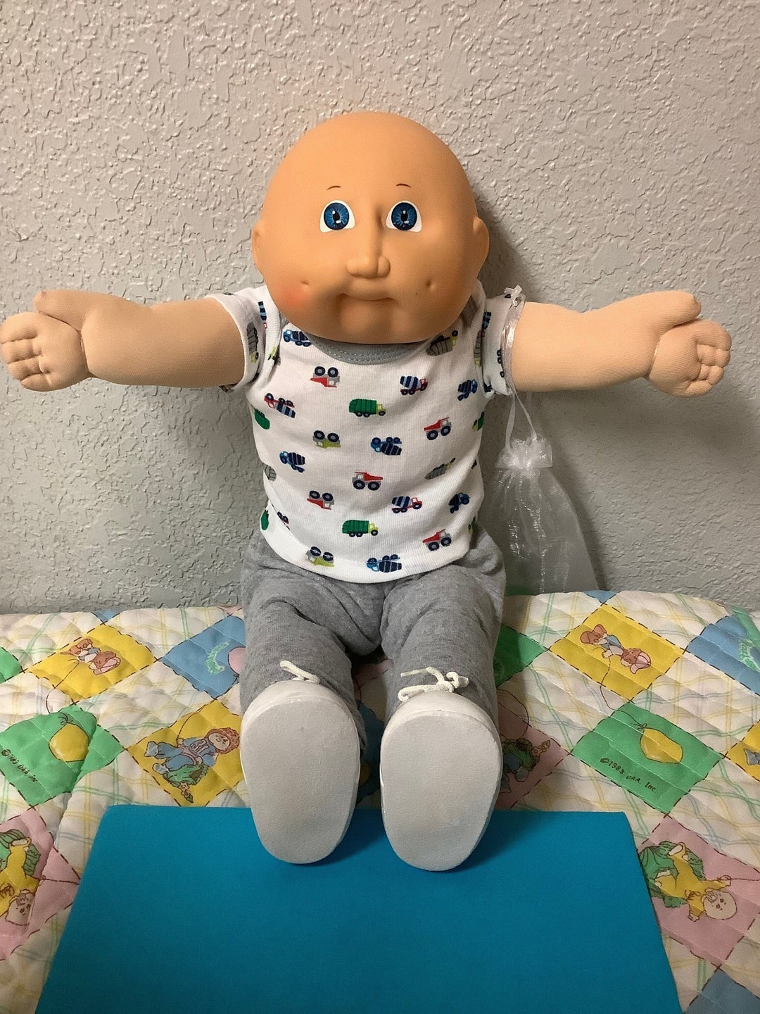 Vintage Cabbage Patch Kid Bald Boy Hong Kong P Factory 1985 Head Mold 2 ...