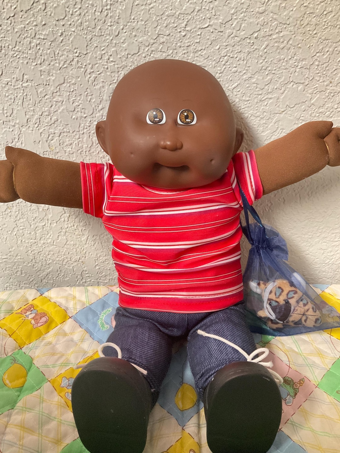 RARE Vintage Cabbage Patch Kid Boy African American Bald Toddler Boy ...