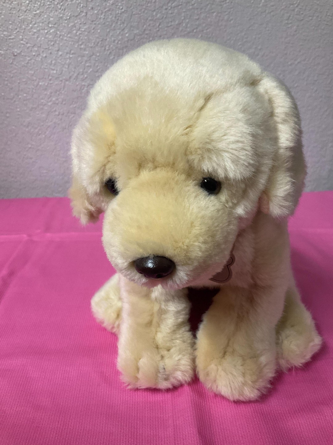 Vintage FAO Schwarz Cream Puppy Dog Plush Animals Stuffed Animals ...