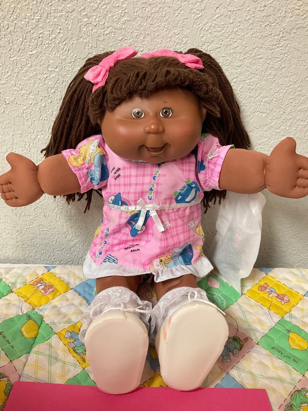 Vintage Cabbage Patch Kid African American Play Along Girl PA-5 Brown ...
