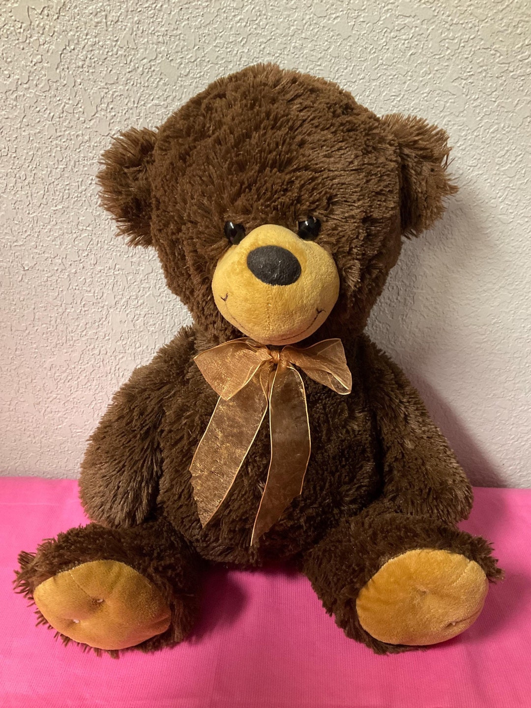 Vintage Dan Dee Stuffed Teddy Brown Plush Bear Stuffed Animals Plush ...