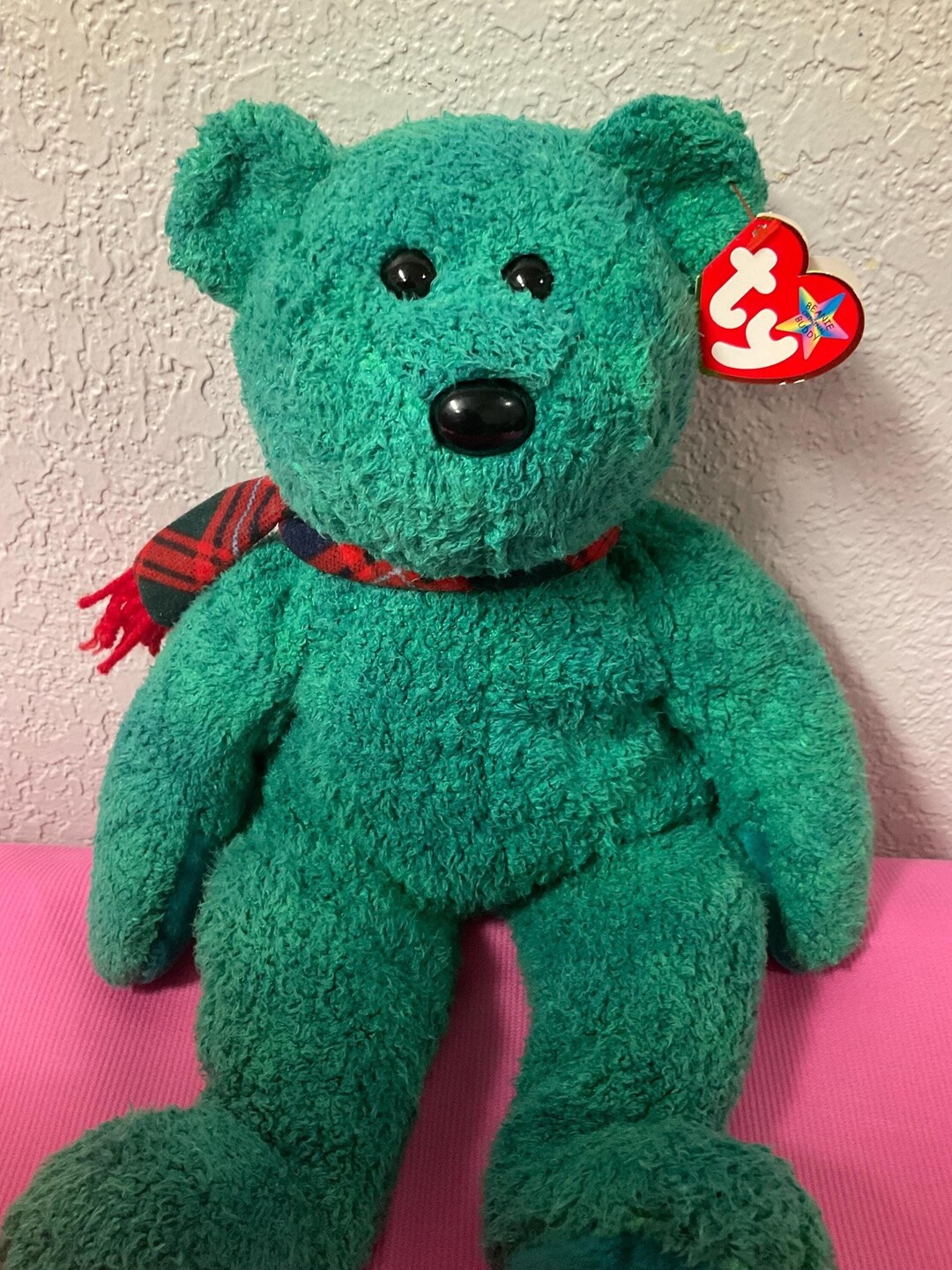 RARE Retired Ty Beanie Buddy “wallace” PE Pellets 100% Tylon 2000 ...