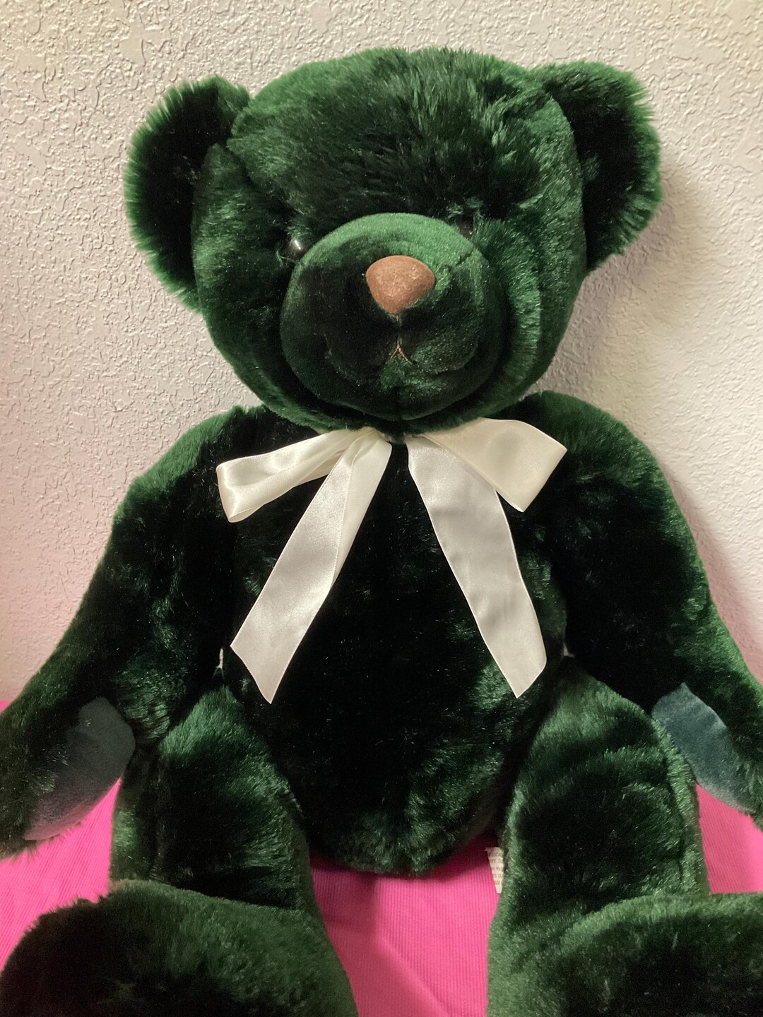 Plush Emerald Green Velvet Teddy Bear Mouse in the House Stuffed ...