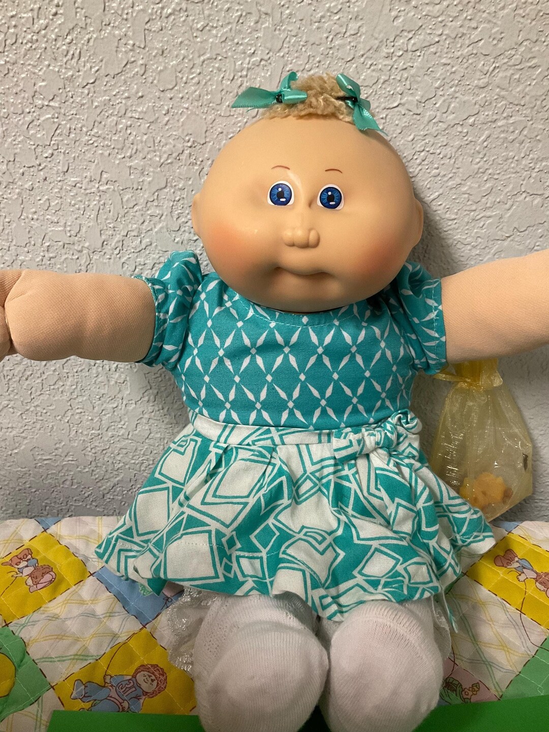 RARE First Edition Vintage Cabbage Patch Kid Preemie Girl Wheat Hair ...