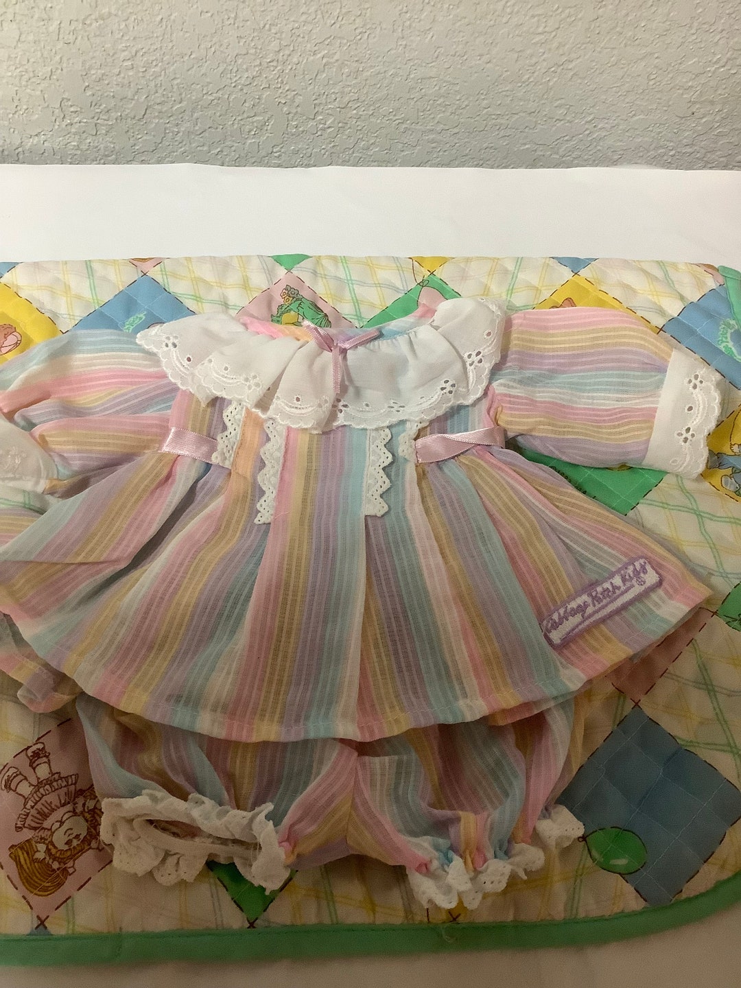 RARE Vintage Cabbage Patch Kid Dress and Bloomers KT Factory for CPK ...