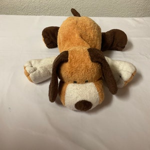 TY Pluffies Whiffer the Dog Beagle Beanie Baby 2002 Brown White Tan 12 ...