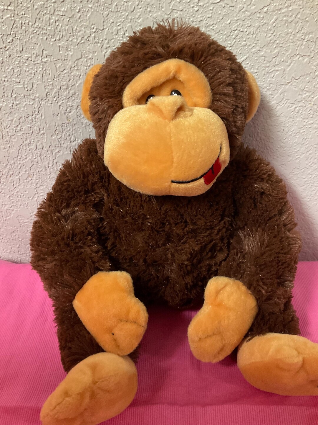 Kellytoy Brown Monkey Plush: Tongue Sticking Out Stuffed Animal - Etsy