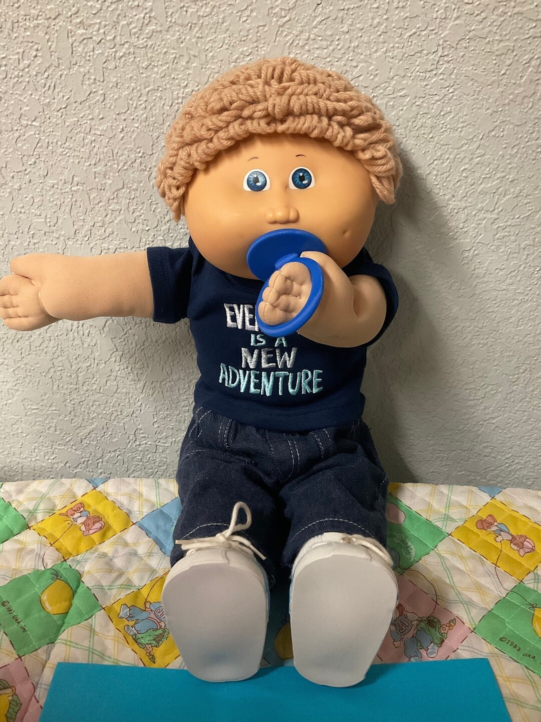 Vintage Cabbage Patch Kid Boy With Pacifier Head Mold #6 Wheat Hair ...