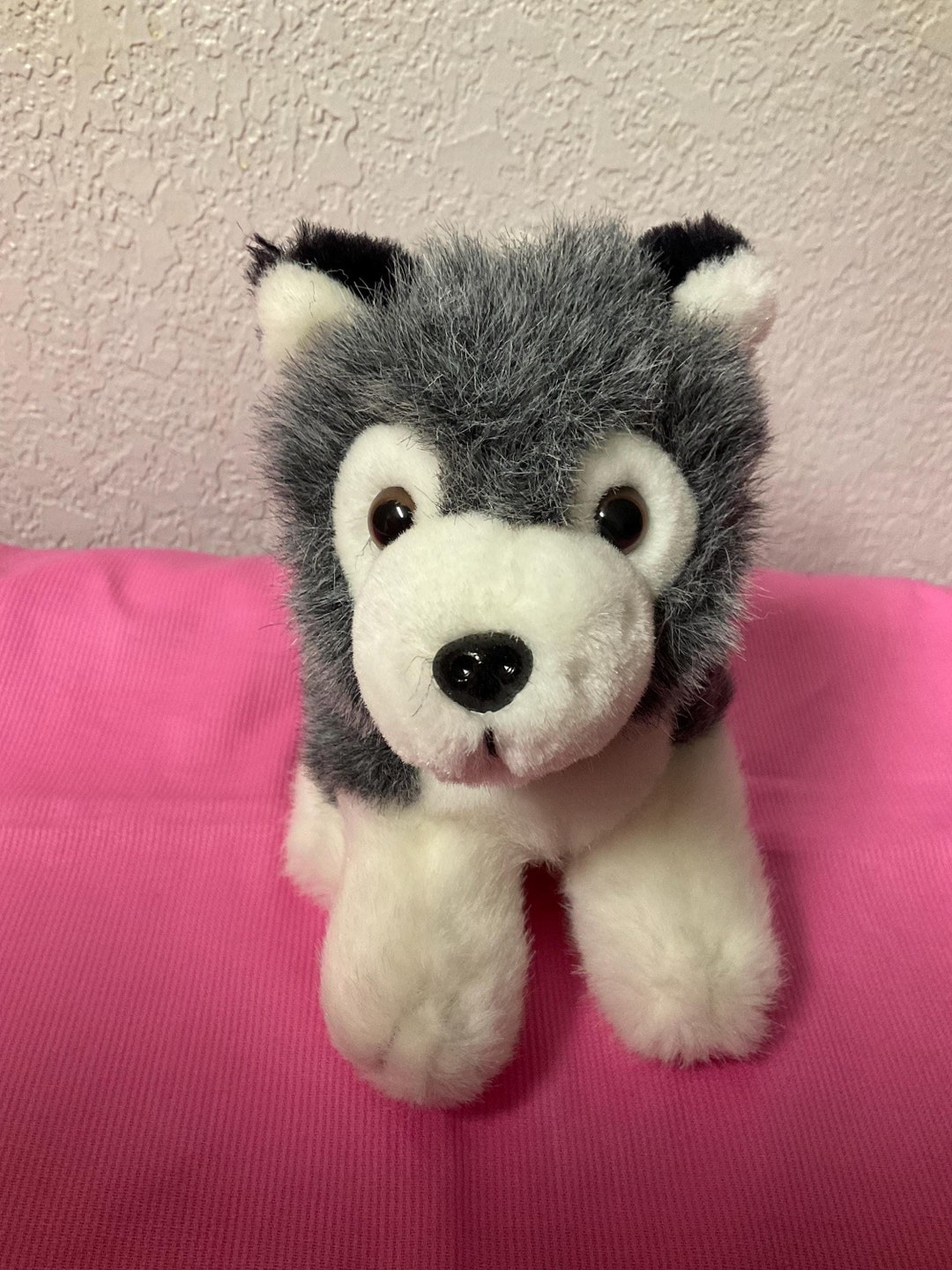 Plush Gray & White Wolf by MTY International Co, Plush Toys Stuffed ...