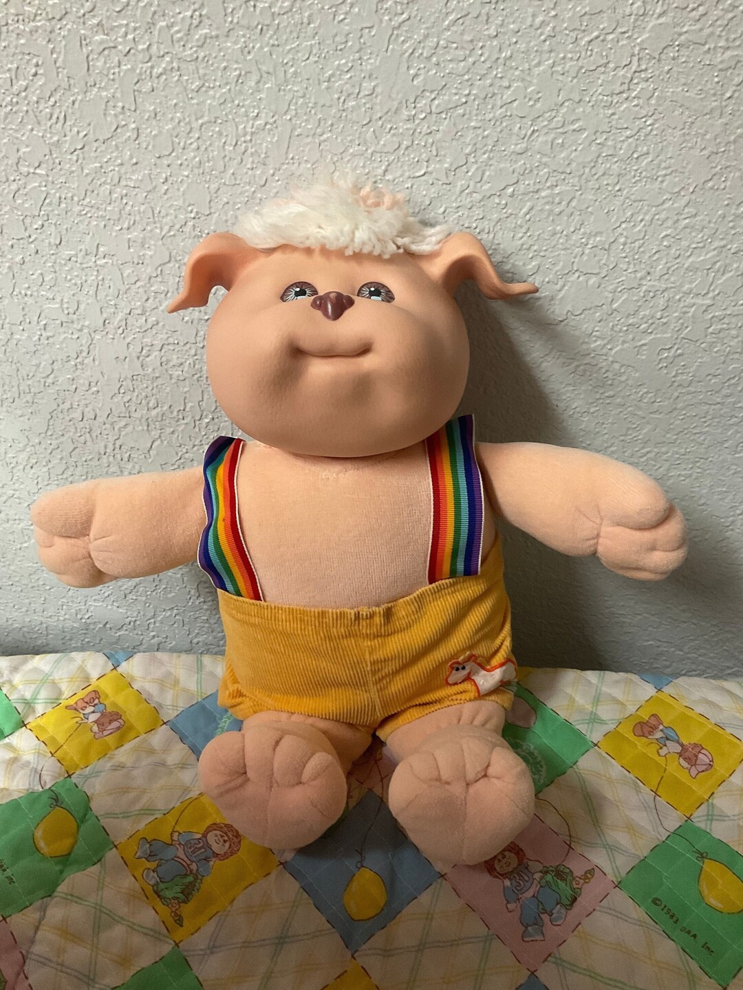 Vintage Cabbage Patch Kids Koosas Dog Doll Two-tone Hair Orange and ...