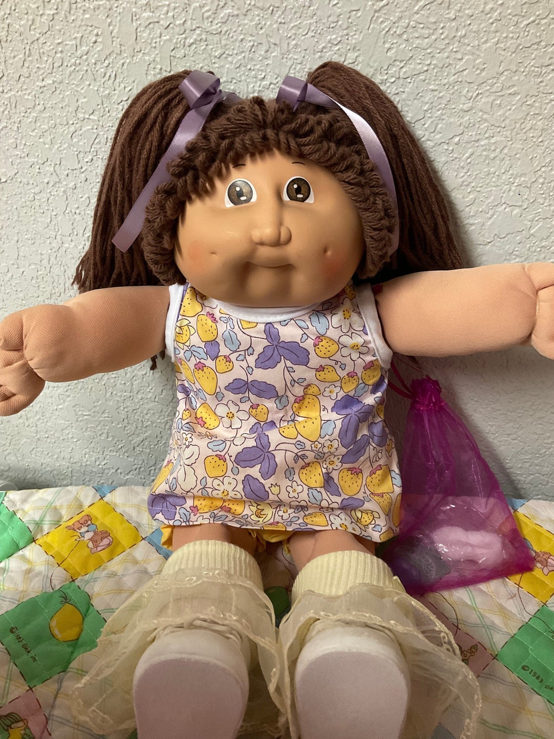 Vintage Cabbage Patch Kid Girl Brown Hair Brown Eyes Second Edition ...