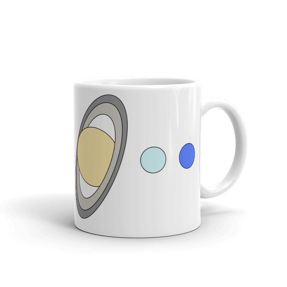 Astronomy Mug Solar System Planets Drawn to Scale True - Etsy
