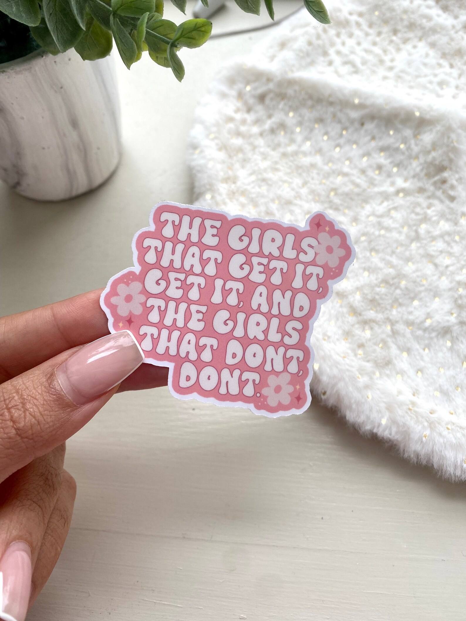 The Girls That Get It Get It Stickers Tiktok Sound Stickers - Etsy