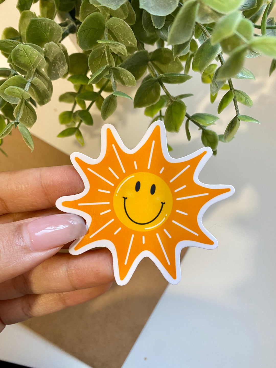 Smiley Sun Sticker |sun Rays Sticker |smiley Face | Stickers for Water ...