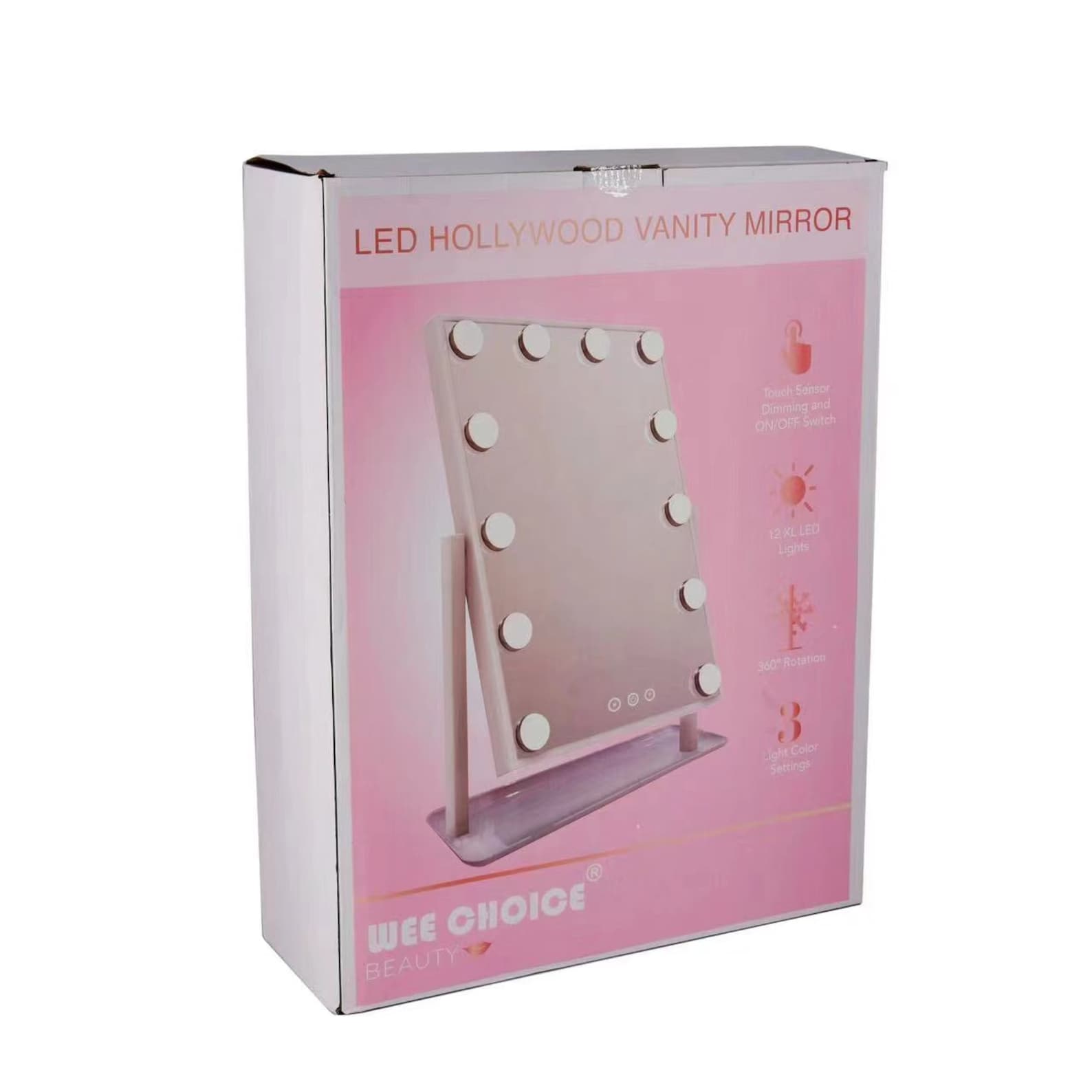 Light-up Makeup Mirror 12LED Lights Vanity Mirror With Lights Desk Free ...