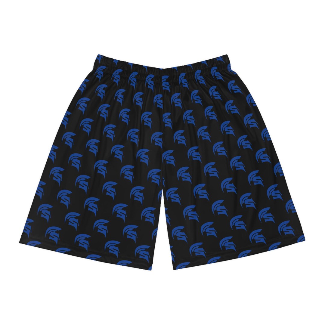 Springport Spartan Pattern Basketball Shorts, Athletic Wear, Sports ...