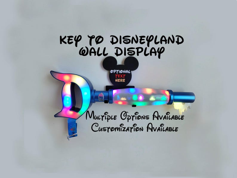 Custom Disneyland Key Wall Display - 70th Anniversary Commemorative - Etsy