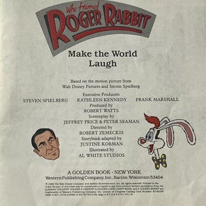 Who Framed Roger Rabbit make the World Laugh vintage Paperback, 1988 A ...