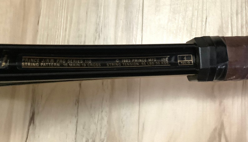 Prince J/R Pro Series 110 Tennis Racket Vintage 1983 Tennis Racquet ...