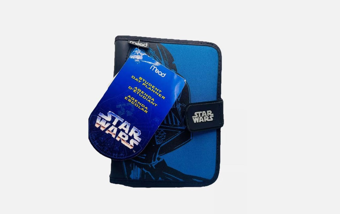 Vintage 1996 Star Wars Darth Vader Student Day Planner Calendar ...