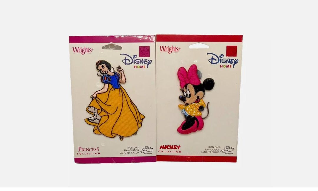 Snow White & Minnie Mouse Disney and Wrights Collection Set Iron on ...