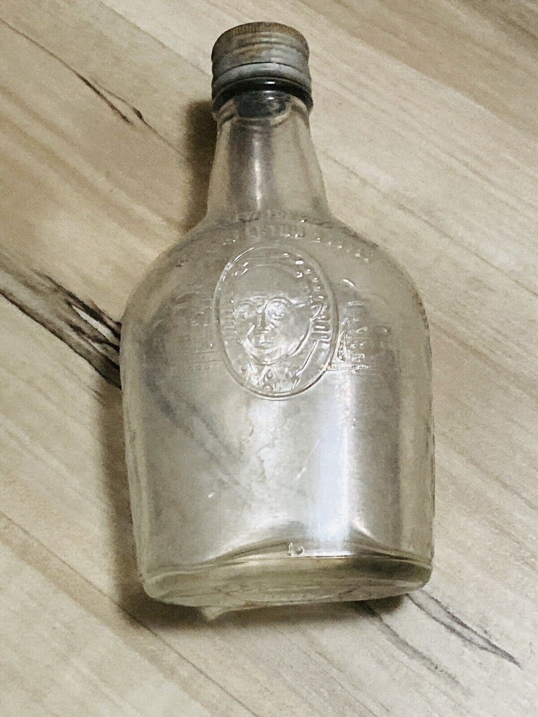 Harry Wilken Sr. Antique Whiskey Bottle With Lid Clear Glass William ...