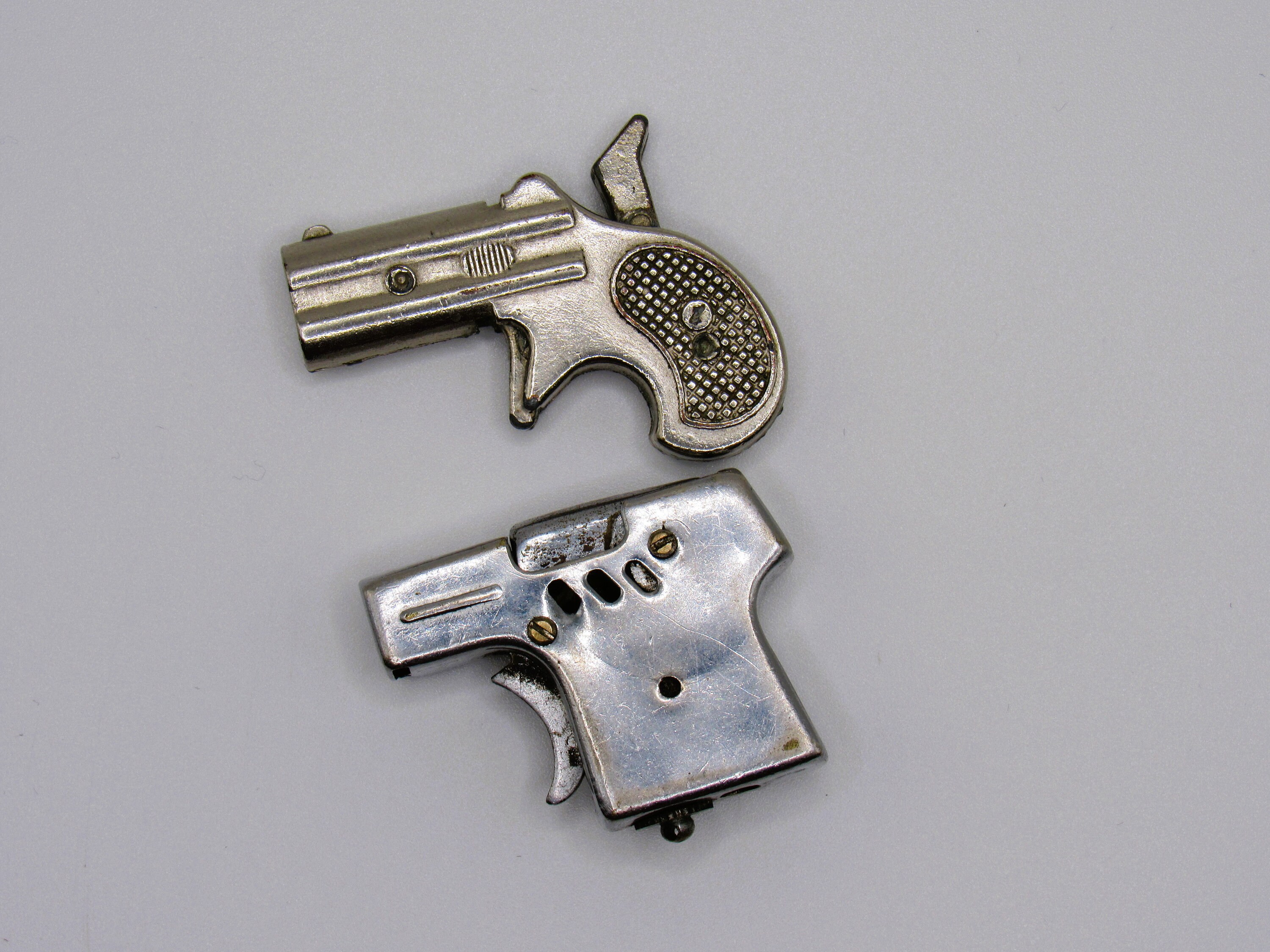 Vintage Rosecraft Metal Lighter Gun Shape & Antique Derringer Mini Toy ...