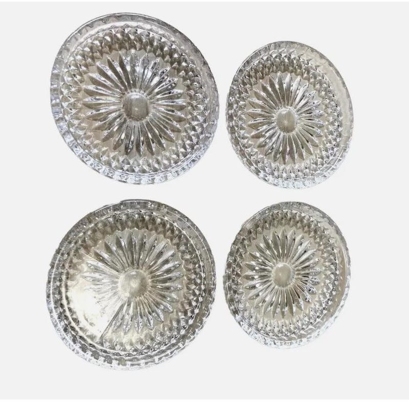 Retro Glass Coasters - Etsy