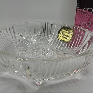 Hazel Ware Prescut Crystal Bowl Early American Collectible Fine Dining ...