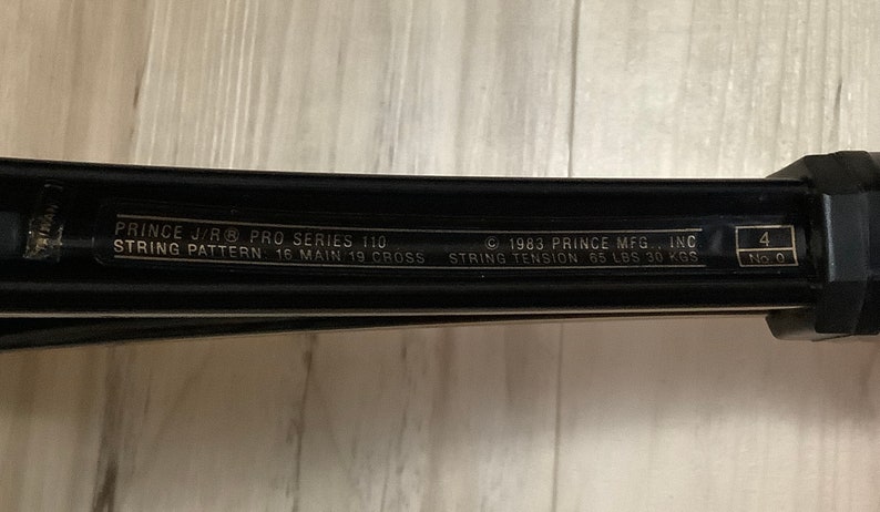 Prince J/R Pro Series 110 Tennis Racket Vintage 1983 Tennis Racquet ...