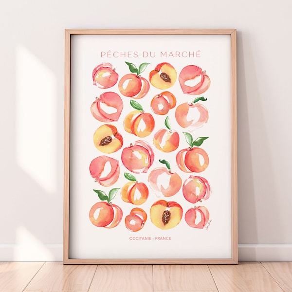 Peach Wall Art - Etsy