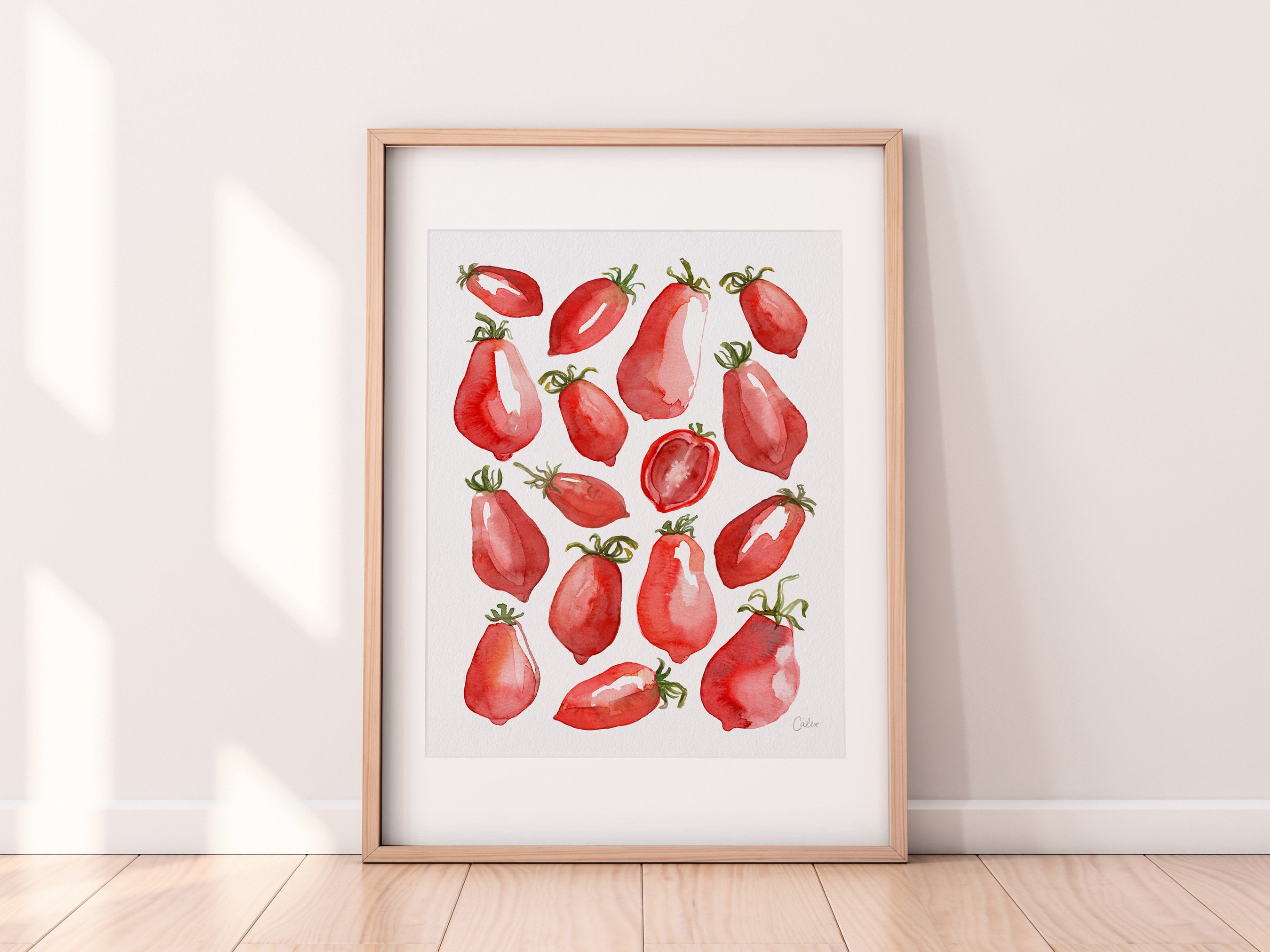 Tomato Art Print Italian Kitchen Prints Rustic Kitchen - Etsy