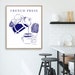 French Press Line Art Print: Minimalist Coffee Corner Decor - Etsy