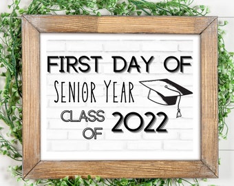 Hello Senior Year Sign - Etsy