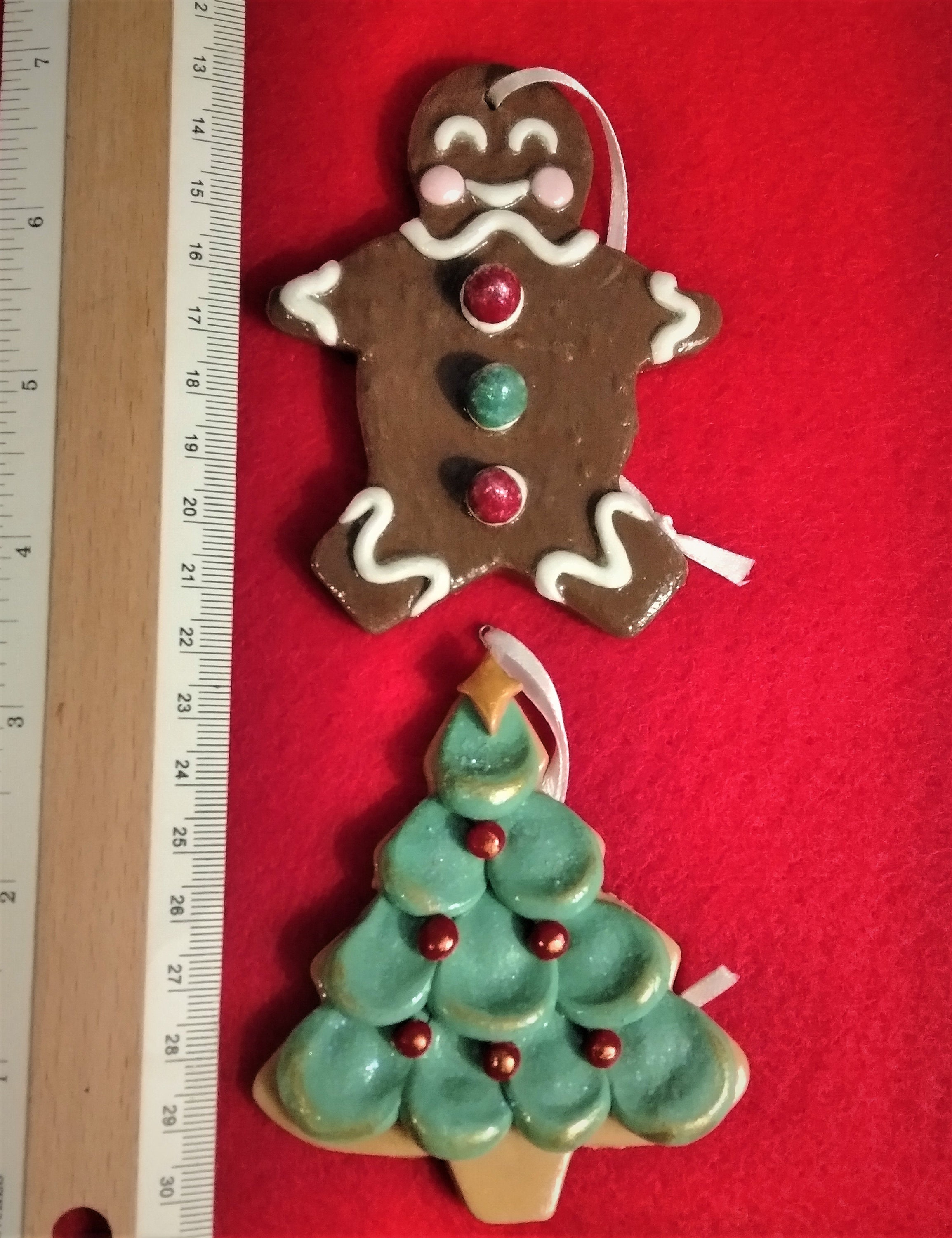 4-pack Christmas Cookie Ornaments - Etsy