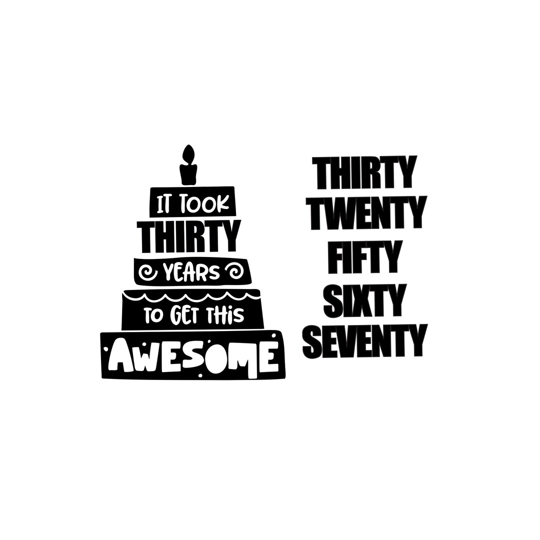 Birthday Cake Artwork, Vinyl Cut Design for Cricut or Silhouette ...