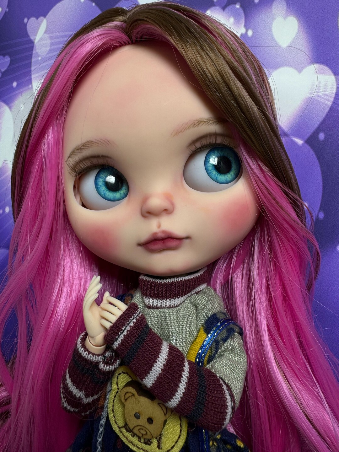 Sold Out Blythe With Obitsu 22 Body Blythe Custom Blythe Doll Blythe Custom Doll Artistic