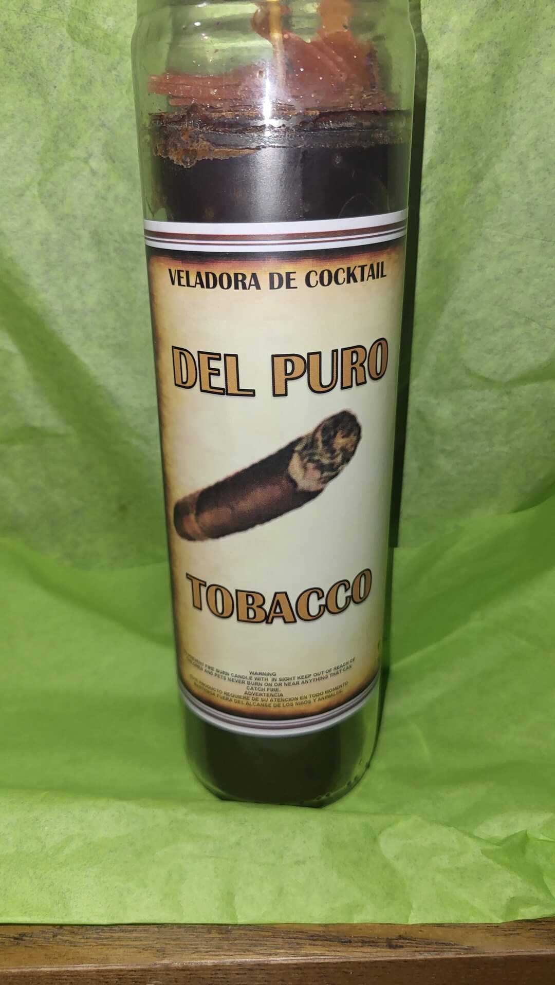 Del Puro Tobacco Infused 7 Day Candle - Etsy