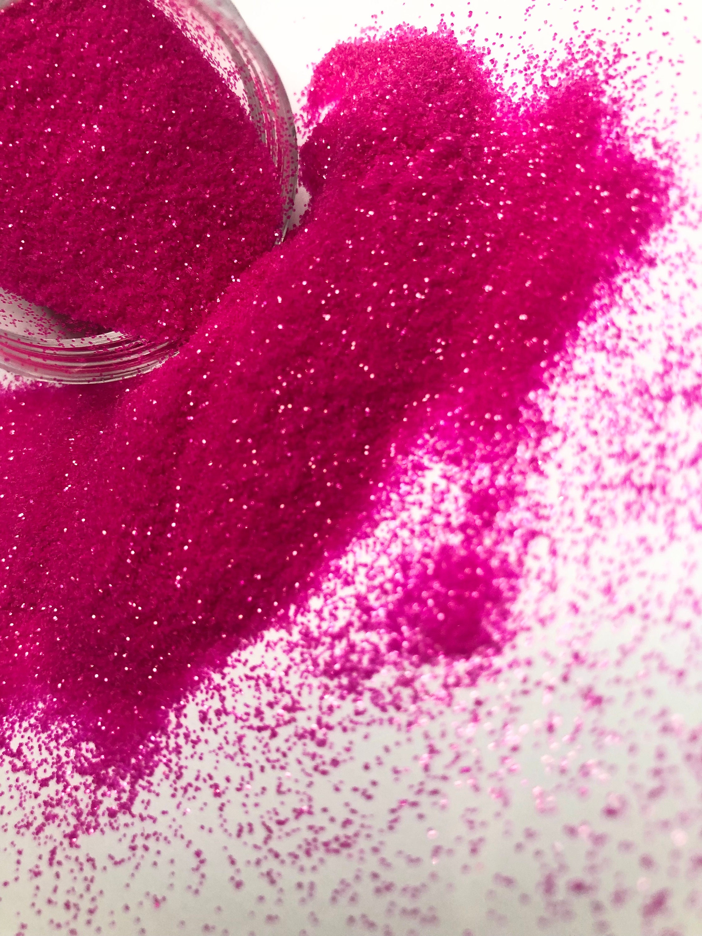 Fine Glitter neon Diva Hot Pink Neon Craft Nails - Etsy