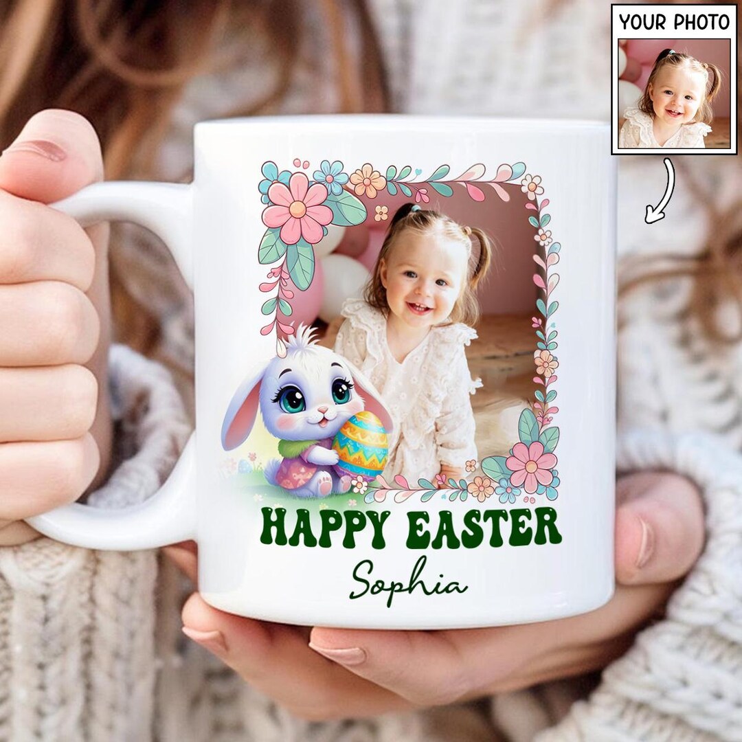 Happy Easter Custom Photo - Personalized Custom Coffee Mug, Happy ...