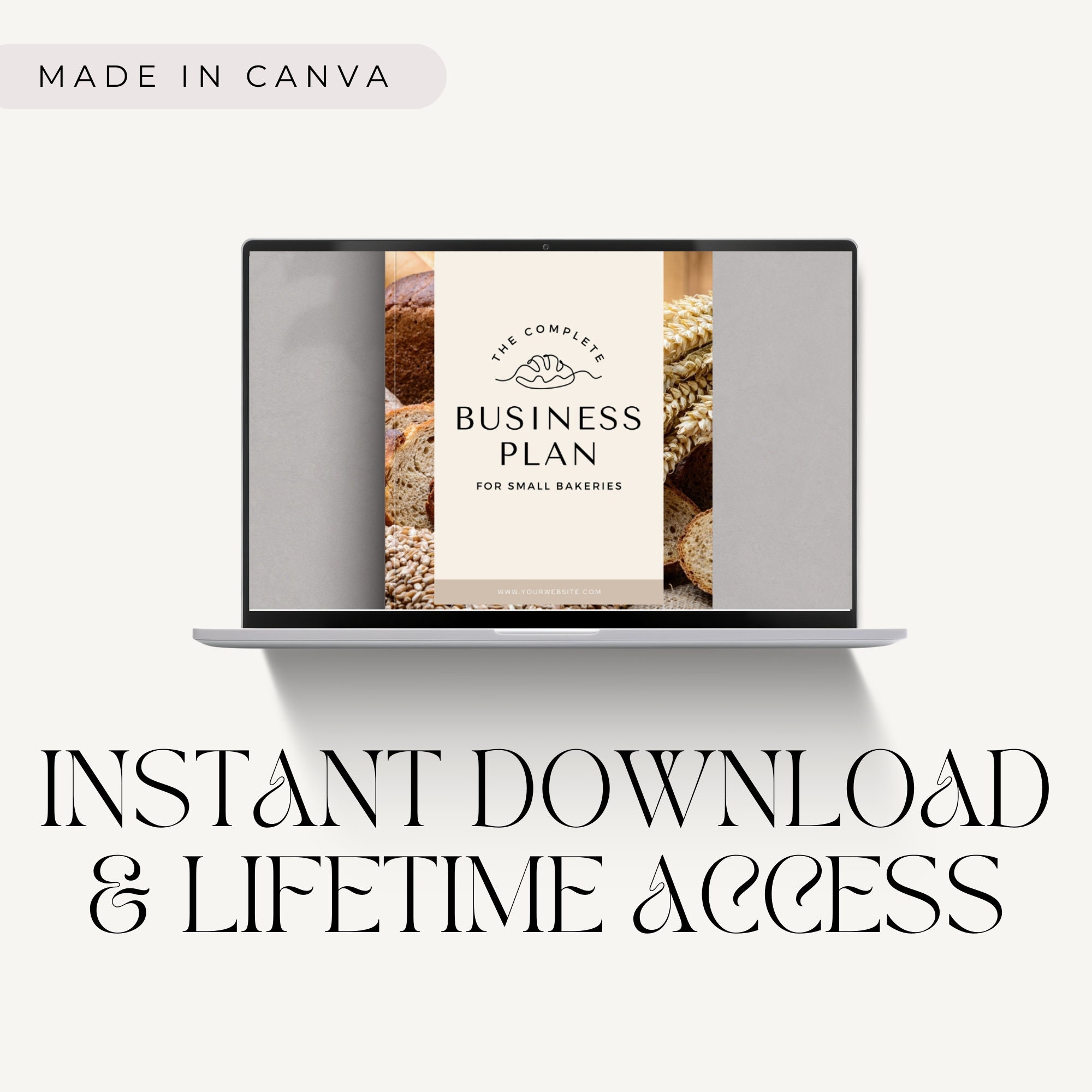 Small Bakery Business Plan Template | Planner for Bakeries and ...